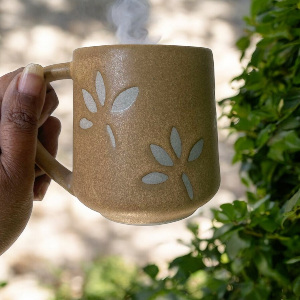 Earthy Leaf Coffee Mug - ArtisanVenue
